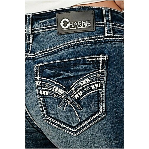 Charme | Jeans | Charme By Grace In La Womens V Stitch Crystal ...